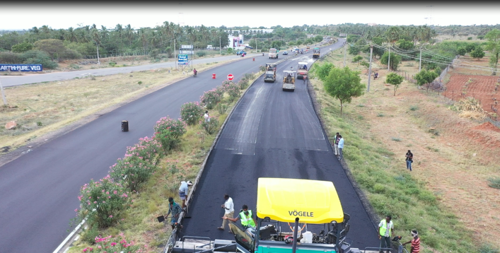 Dindigul to Karur Overlay work – Madhucon Project – TTK CONSTRUCTIONS